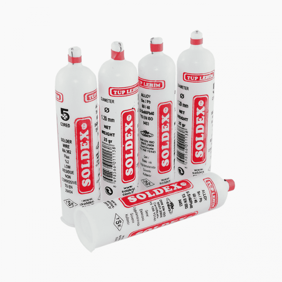 Soldex 1.2mm 25gr Tüp Lehim Teli (1 adet) - Sn60 Pb40 (60/40) - 60T120 ...